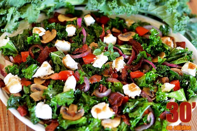 Salade de chou kale | 30 minutes en cuisine