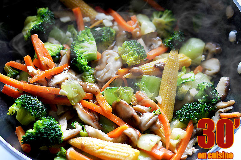 Wok de légumes à la sauce soja | 30 minutes en cuisine