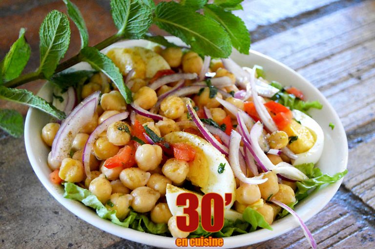 Salade de pois chiches | 30 minutes en cuisine